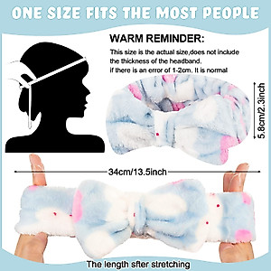 Yunsailing 36 Pcs Hairband Set, Flannel Makeup Headband for Women, Soft Skincare Headbands Towel Headband for Washing Face Head Wraps, Ideal Gift for Spa, Yoga, Mask, Shower, Daily Use