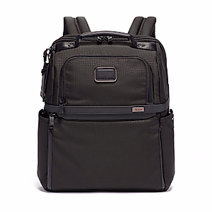 TUMI Alpha 3 Slim Solutions Laptop Brief Backpack - Hands-Free Comfort for Commuters - 15-Inch Computer Backpack for Men and Women - Black