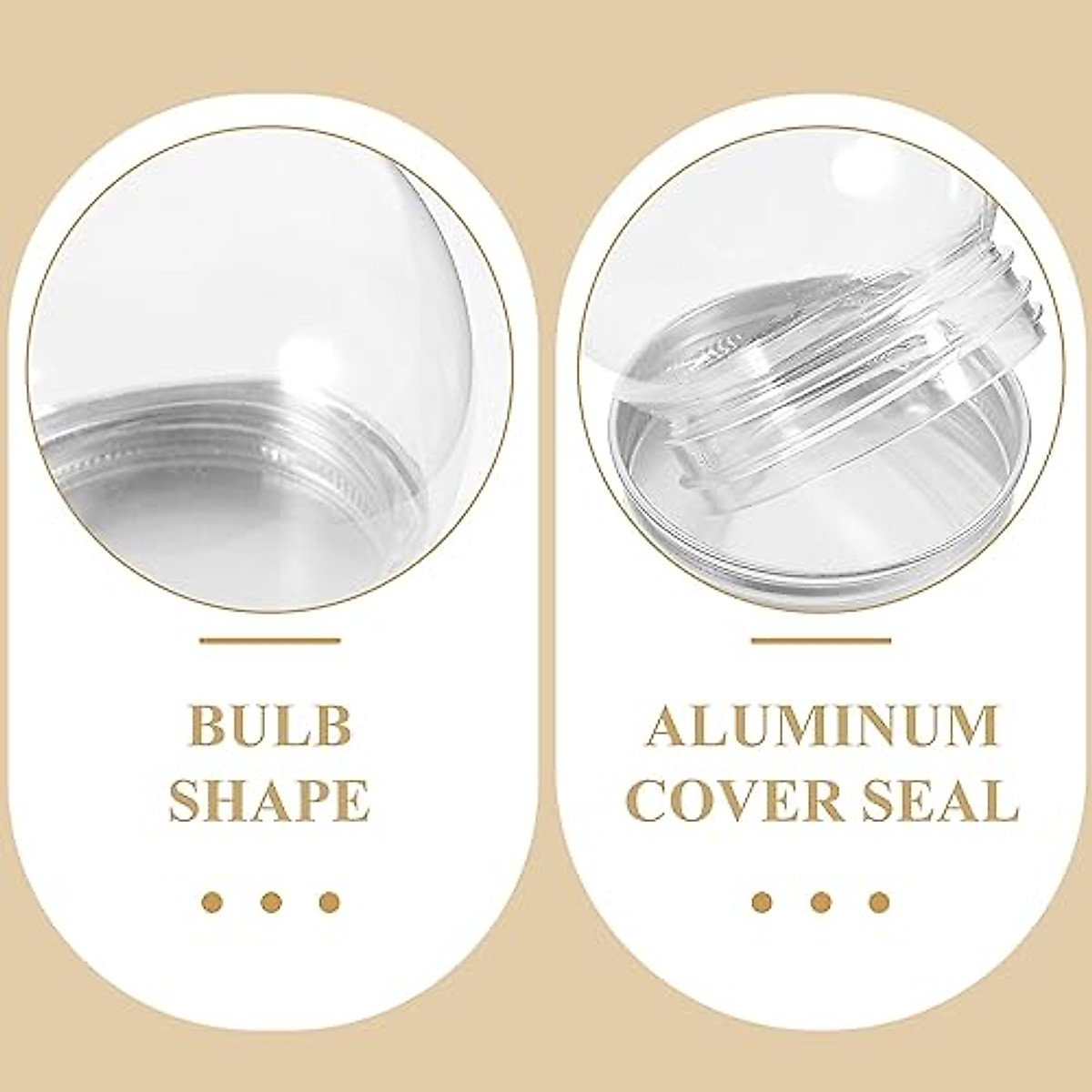 Globe 12pcs DIY Snow Globe Clear Plastic Water Globe Clear Snow Globe with Screw Off Cap for DIY Crafts Home Decoration Gifts Bottles