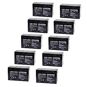 UB1280 12V 8Ah Home Alarm Security System Battery - 10 Pack