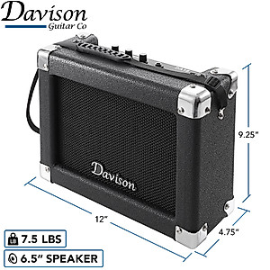 Davison Guitars 15-Watt Electric Bass Guitar Amplifier