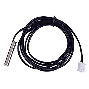 HiLetgo 5pcs NTC Temperature Sensor 100K 1% NTC B3950 Waterproof Probe Thermistor Accuracy Temperature Sensor Precision Temperature Probe 1M