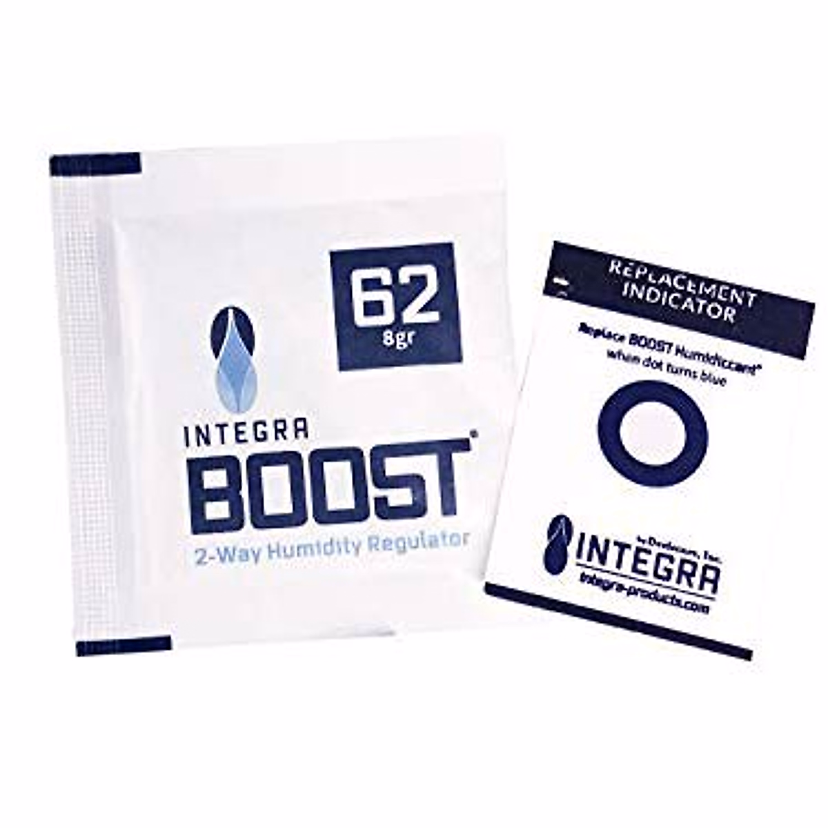 Integra Boost 8g Humidiccant Bulk 62% (50/Pack) – 2-Way Humidity Control Packs – Includes 50 Replace