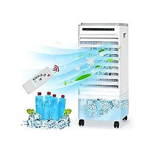 Majnesvon Portable Air Conditioner 8,000 BTU, Compact Home AC Cooling Unit with Dehumidifier & Fan, Complete Window Mount Exhaust Kit, Full-Function LED Remote Control Included, White