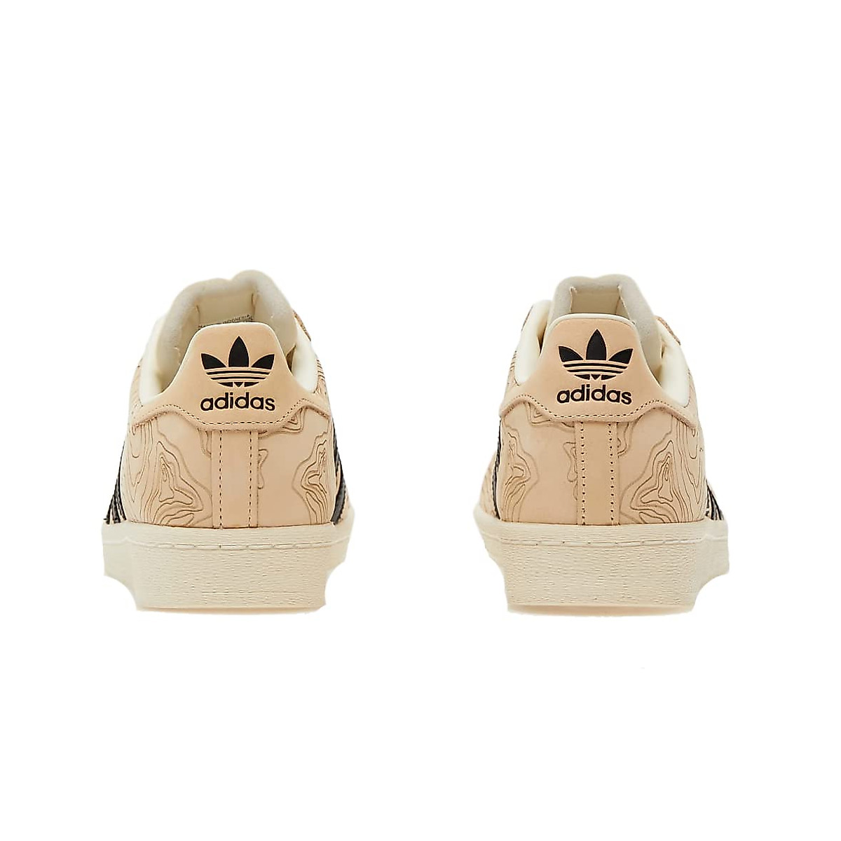 adidas Originals Mens Superstar 82 Classic Low Top Sneaker Shoe, Beige/Black/Core White, 9