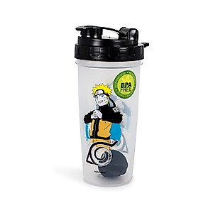 JUST FUNKY Naruto Shippuden Plastic Shaker Bottle | Holds 20 Ounces