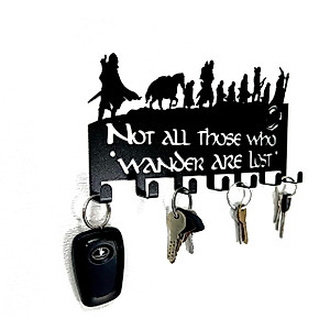 HeavenlyKraft Decorative Metal Key Holder, Wall Mounted Key Hooks for Home