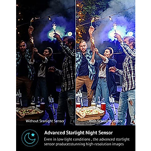 LaView 4MP 2K Security Cameras Outdoor Indoor Wired,IP65, Starlight Sensor & 100 Ft Night Vision,Motion/Person Detection,2-Way Audio/Spotlight,US Cloud,Compatible With Alexa,iOS & Android & Web Access