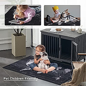 Office Chair Mat for Hardwood & Tile Floor, Desk Chair Mat,55"x35" Computer Rolling Chair Mat,, Splat Mat for Under High Chair ,Large Anti-Slip Floor Protector for Home Ofiice