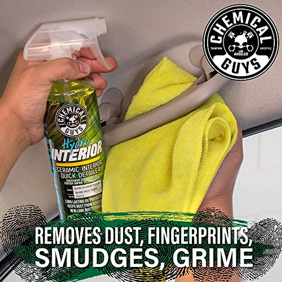 Chemical Guys SPI22716 HydroInterior SiO2 Ceramic Interior Quick Detailer and Protectant for Interiors, Furniture, Apparel, and More (Works on Plastic, Vinyl, Imitation Leather, and More), 16 fl oz