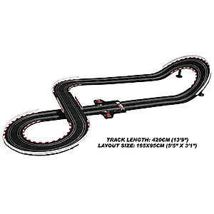 Joysway oysway: Super 251 USB Power Slot Car Racing Set, LED Headlights, Strong Magnetic Base, Mechanical Lap Counter & Powerbase Integrated as Combo Track, For Ages 8 and up, 2251