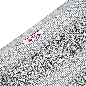 CASA COPENHAGEN Solitaire Designed in Denmark 600 GSM 2 Bath Towels 2 Hand Towels 2 Washcloths, Super Soft Egyptian Cotton 6 Towels Set for Bathroom, Kitchen & Shower - Grey Violet + Navy Blue