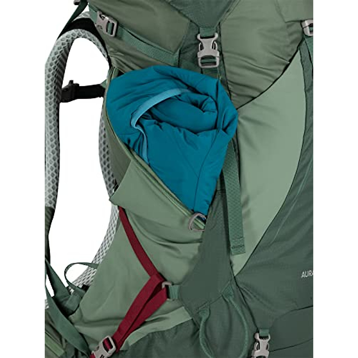 Osprey Aura AG LT 50L Women's Backpacking Backpack, Black, WM/L