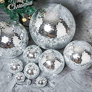 Tableclothsfactory 20" Groovy Glass Mirror Disco Ball Party Decoration for Wedding Event Birthday Party