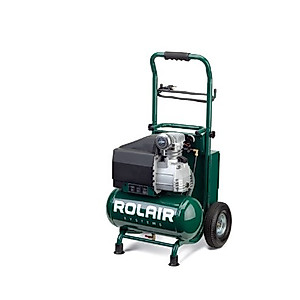 Rolair VT20TB 2 HP Wheeled Compressor with Overload Protection and Manual Reset