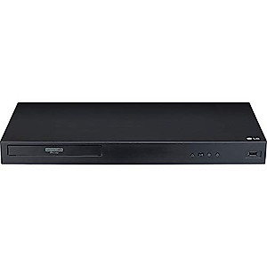 LG UBK80 4K Ultra-HD Blu-ray Player with HDR Compatibility (2018), Black
