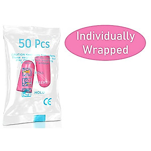 Foam Small Ear Plugs 50 Pair - 30dB for Small Ear Canal Noise Cancelling Disposable Soft for Kids Women Children Baby Toddler Side Sleepers Music Work Concert Airplane Bulk Ear Protection