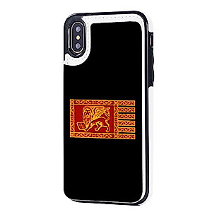 Venice Flag Wallet Phone Cases Fashion Leather Design Protective Shell Shockproof Cover Compatible with iPhone X/XS