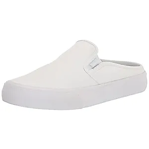 Lugz Women's Clipper Mule Classic Slip-on Fashion Sneaker, White, 9