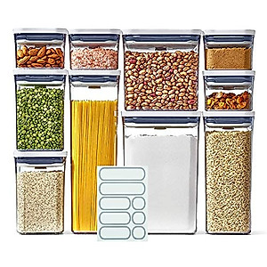 OXO Good Grip 10-Piece POP Container Set with 10 Labels