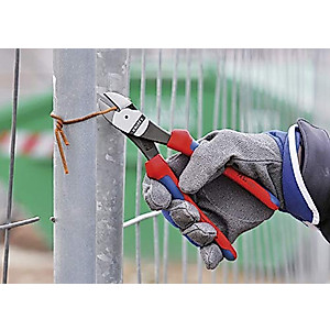 KNIPEX - KPX7402200 Tools - High Leverage Diagonal Cutters, Multi-Component (7402200) 8 inches