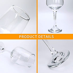 Ufrount Red Wine Glasses Set of 12,11 OZ Classic White Wine Glass with Stem,Elegant Long Stemware Red Wine or White Wine Glassware for Restaurant and Party