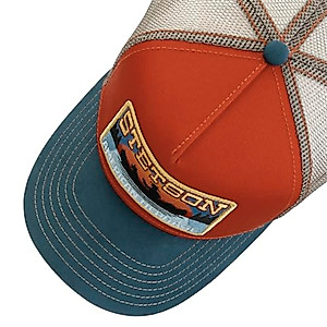 Stetson Canoe Trucker Cap Men Blue-red One Size