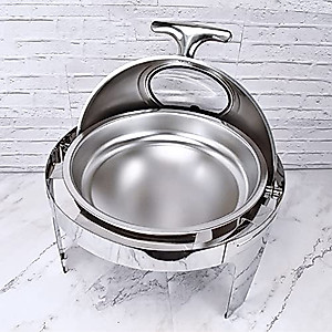 6L Buffet Warmer Server, Buffet Dish Food Warmer for Parties, Electric Chafer Server Food Warmer, Chafing Dish Buffet Set Full 1 Pan