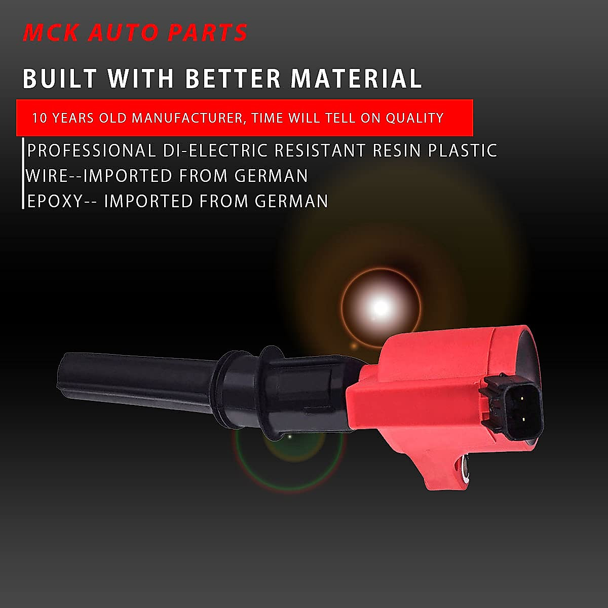 MCK 8 pcs Racing Ignition Coil Pack + 8 Platinum Spark Plug Compatible With Mercury Ford Lincoln E-150 E-250 F-150 F-250 Explorer Expedition Mustang Navigator Grand Marquis Mountaineer 00-11 FD503