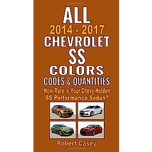 All 2014-2017 Chevrolet SS Colors, Codes & Quantities: How Rare is Your Chevy-Holden SS Performance Sedan?