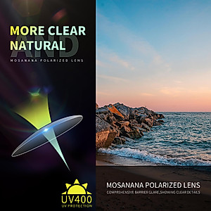 mosanana Polarized Square Sunglasses for Women Men, Oversized Trendy Designer Fashion Cool Big Large Wide Rectangular Black Shades MS52363