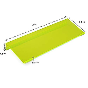 Richboom Epoptic Green Acrylic Tilted Computer Keyboard Holder for Easy Ergonomic Typing, Keyboard Stand for Office, Home, School, Fluorescent Green