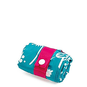 LOQI SE.TE Seed Teal Reusable Shopping Bag, Multicolored