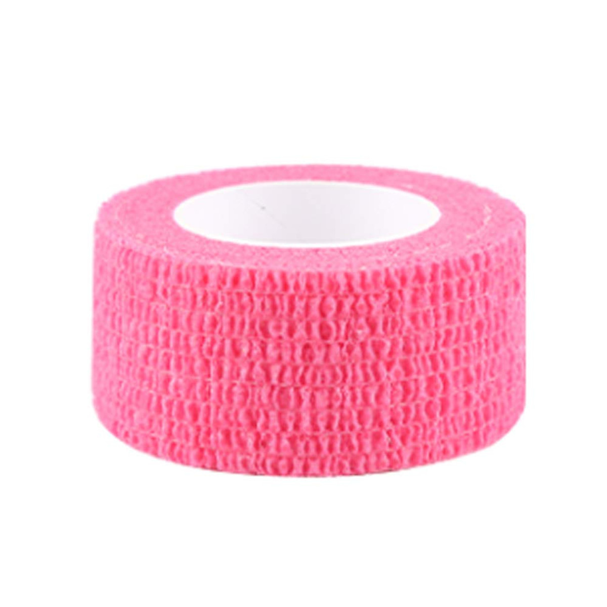 ESUPPORT 1 Inches X 5 Yards Pink Self Adherent Cohesive Wrap Bandages Adhesive Wounds Strong Elastic First Aid Tape for Sport Wrist Ankle 10 Count