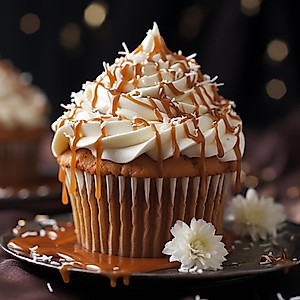 Muffin Liners for Baking - 100pcs White EXTRA LARGE SIZE Cupcake Liners Baking Supplies, Thick Jumbo Parchment Paper Sheets Cute Cups, Greaseproof Pan Liner Wrappers Kitchen Accessories