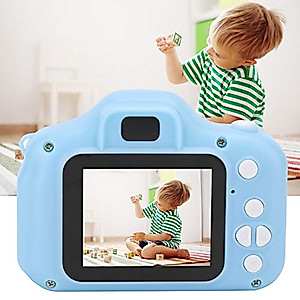 FOSA Mini Digital Camera Cartoon Video Camera, Portable Kids Camera Children's Digital Camera Photo Video Recorder Camera 1080P HD Camera for Birthday, Christmas and New Year Gifts(Blue 32GB)