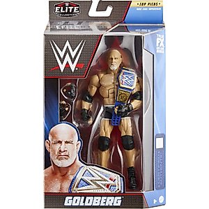 WWE Goldberg Top Picks Elite Collection Action Figure with Universal Championship, 6-inch Posable Collectible Gift for WWE Fans Ages 8 Years Old & Up​