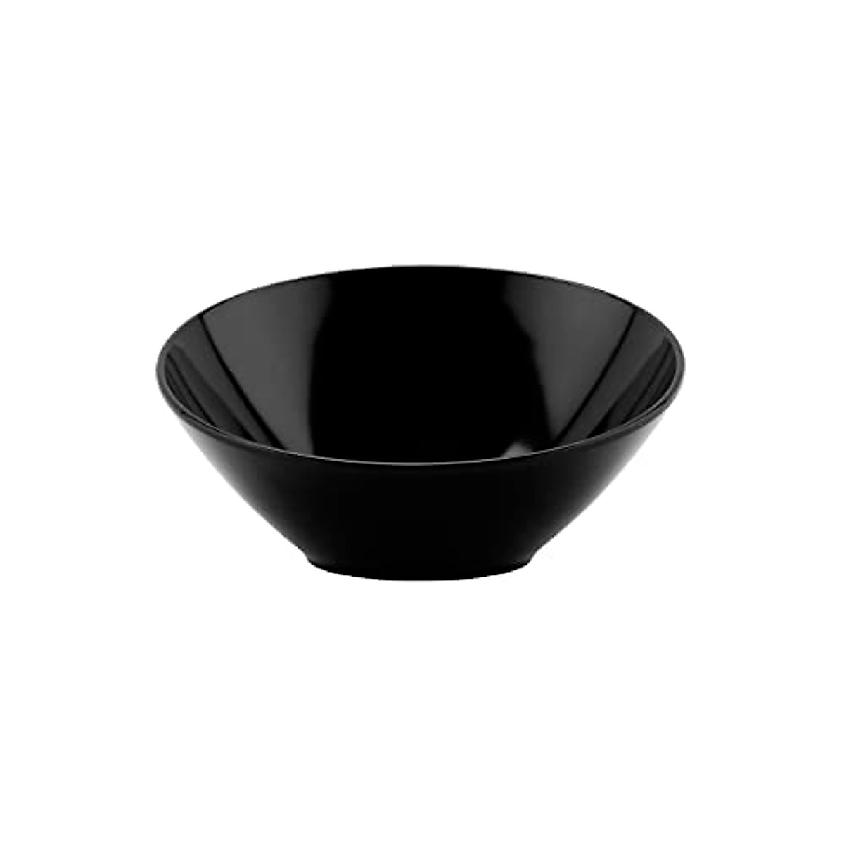 G.E.T. B-792-BK Angled Cascading Serving Bowl for Salads, Rice and Dessert, 24 Ounce / 9.25", Black