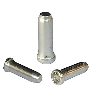 Yuauy (Total 70 PCs) Cable End Crimps 1.8 mm Alloy Road Mountain Bicycle Bike Brake Tips Shifter 10 PCs For Each Color OF Red Black Gold Silver Green Blue Purple