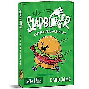 Slapburger - Fun Family Games for Game Night - Playing Card Games for Kids and Adults, Families, Teens, Car Travel, Camping, Party, Stocking Stuffer Gifts - Ages 4 and Up, 2-6 Players, 15 min