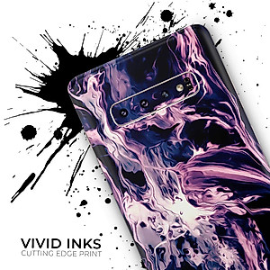 DesignSkinz Blurred Abstract Flow V32 Protective Vinyl Decal Wrap Skin Cover Compatible with The Samsung Galaxy S20 (Screen Trim & Back Glass Skin)