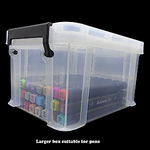 Mini Storage Bins with Lids, Bead Organizer Boxes, Plastic Craft Storage Containers - 9 Boxes