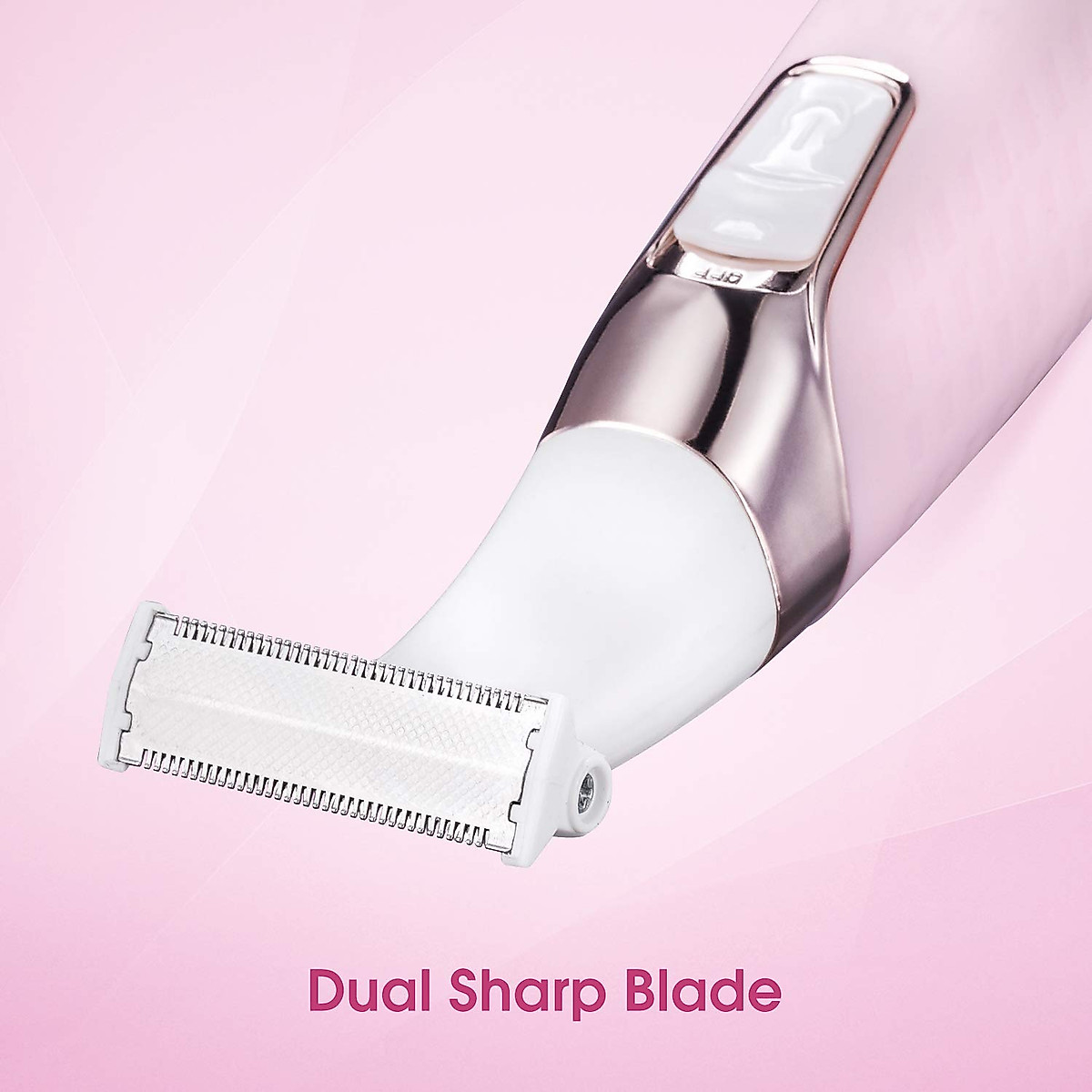 Bikini Trimmer Lady Shaver Electric Women Shaver USB Rechargeable Eyebrow Trimmer Portable Design Cordless Electric Razor for Women Lady Hair Removal for Face Body