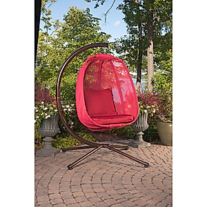 FlowerHouse Hanging Patio Egg Chair, Bark