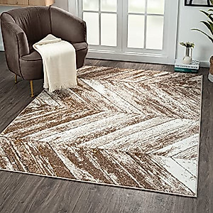 Persian Rugs Moroccan Trellis Beige 8x10 Area Rug, Non-Shedding Carpet
