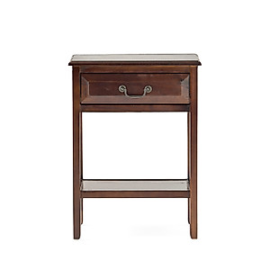 Christopher Knight Home Banks Acacia Wood Accent Table, Brown Mahogany