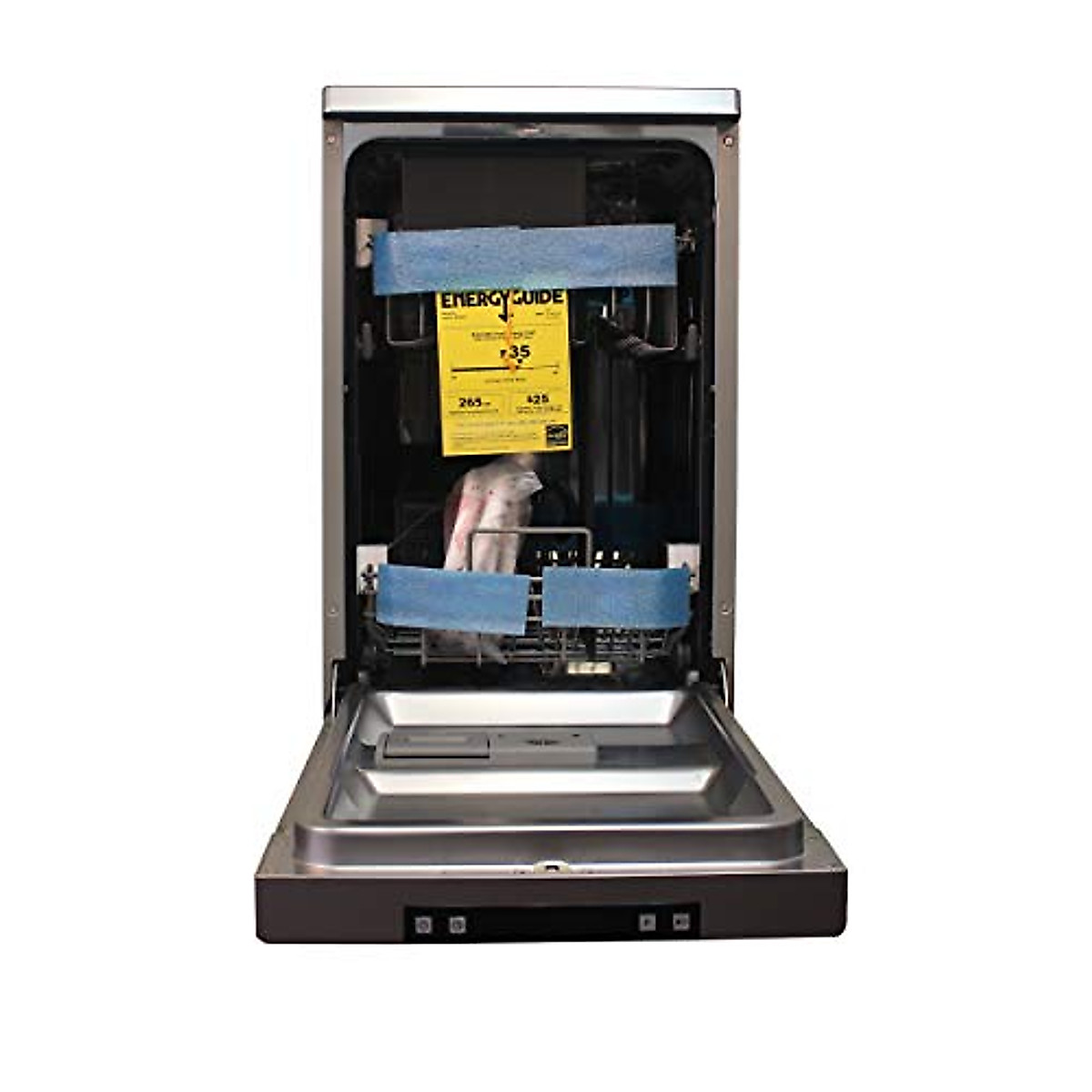 SPT SD-9263SSB 18″ Wide Portable Dishwasher with ENERGY STAR, 6 Wash Programs, 8 Place Settings and Stainless Steel Tub – Stainless Steel