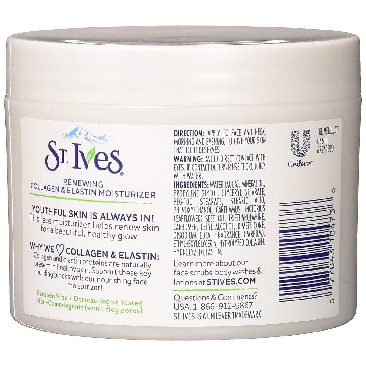 St. Ives Renewing Collagen & Elastin Moisturizer, 10 oz (Pack of 2)