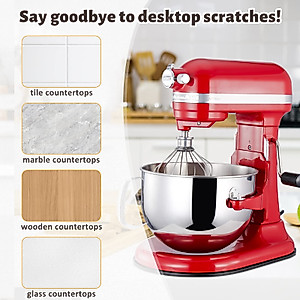 Mixer Mat Slider Compatible with KitchenAid 5-8 Qt Bowl-Lift Mixer - Metal Appliance Sliding Tray Kitchen Countertop Storage Mover Caddy for Kitchen Aid Professional Stand Mixer