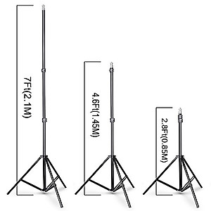 SLOW DOLPHIN Photo Video Studio 10Ft Adjustable Backdrop Support System Kit Background Stand with Carry Bag